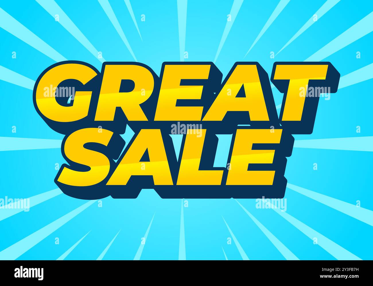 Great sale. Text effect design in good colors with 3D style Stock ...