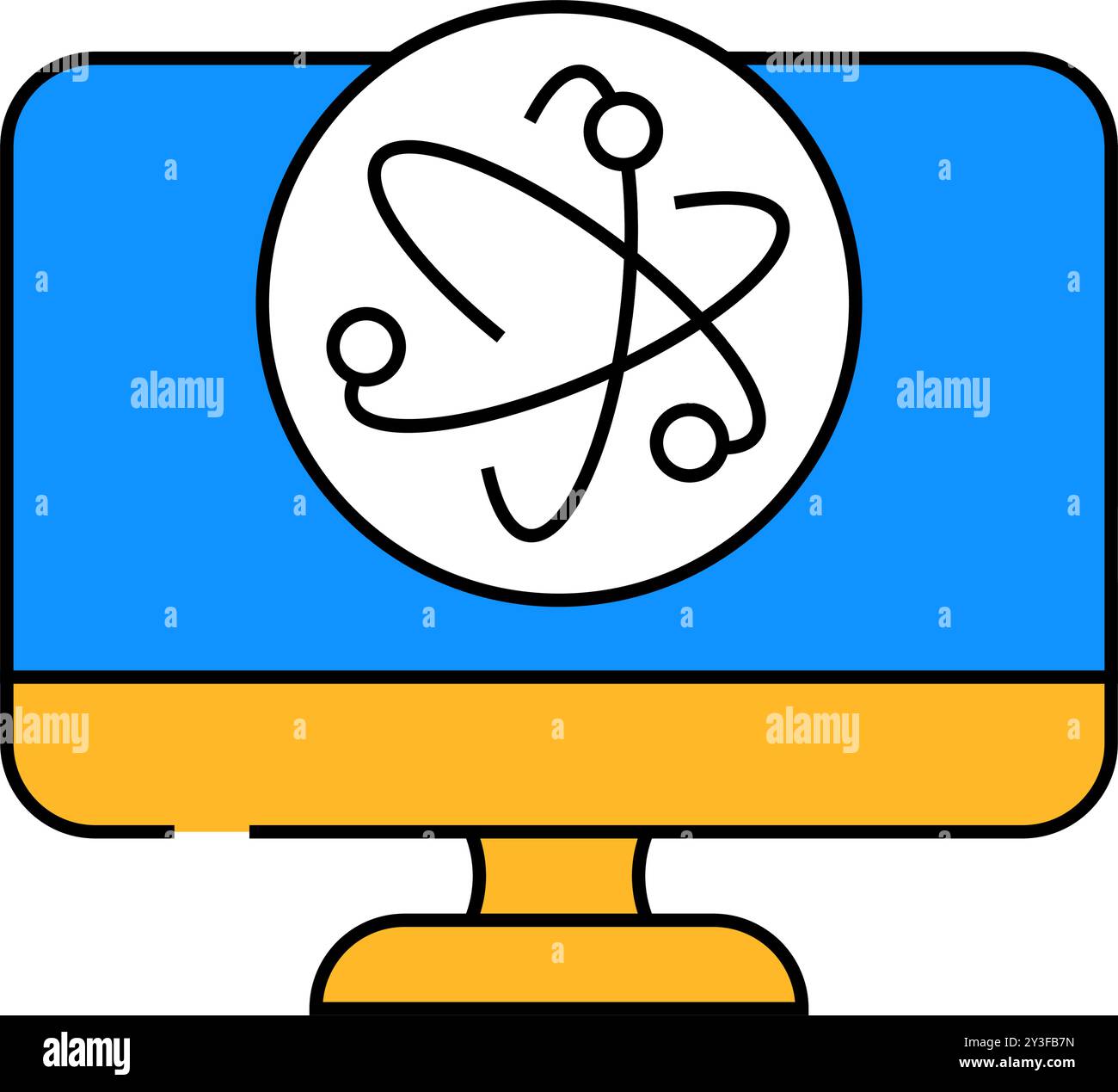 dot technology quantum icon color illustration Stock Vector Image & Art ...