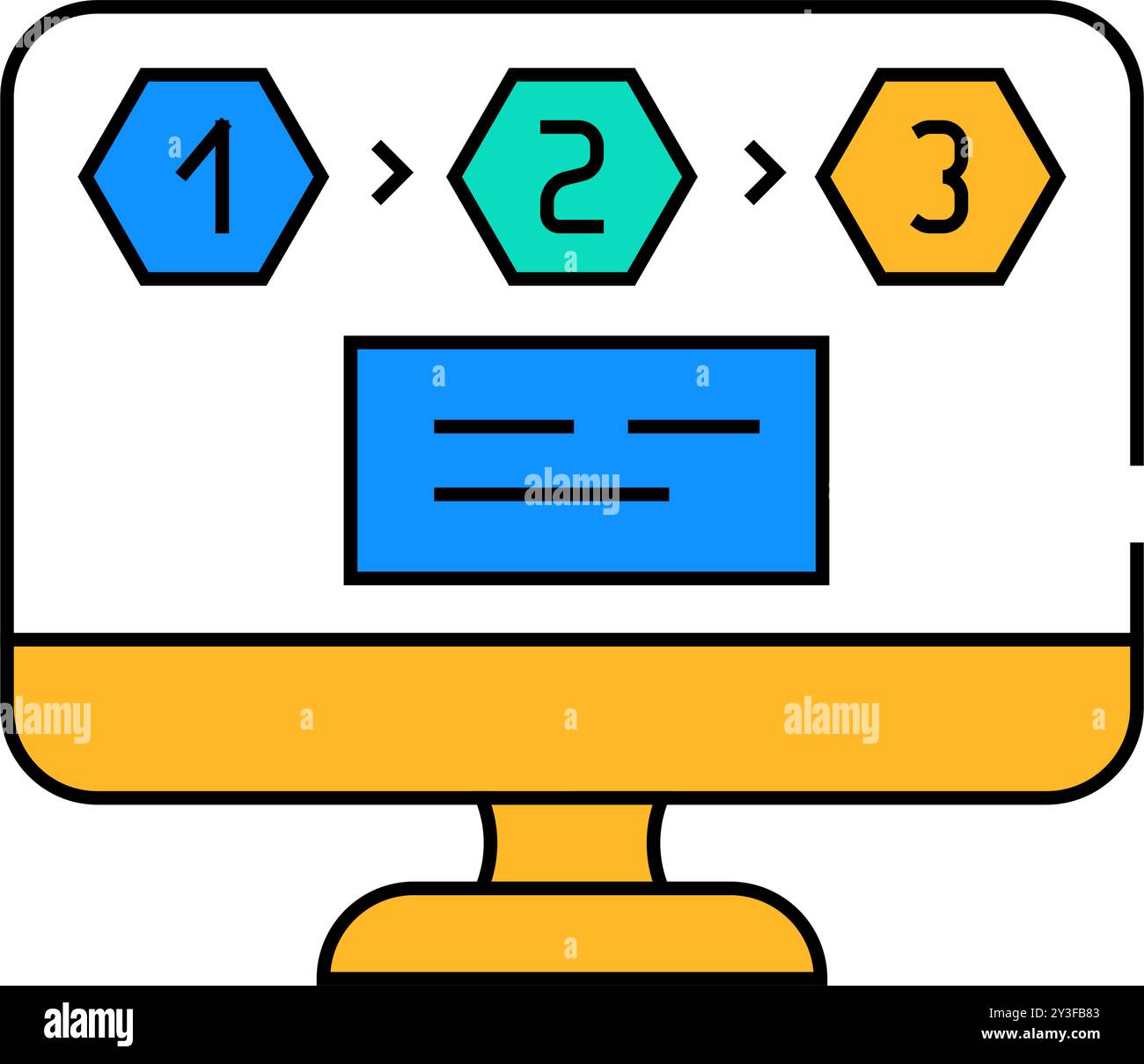 progressive disclosure icon color illustration Stock Vector Image & Art ...