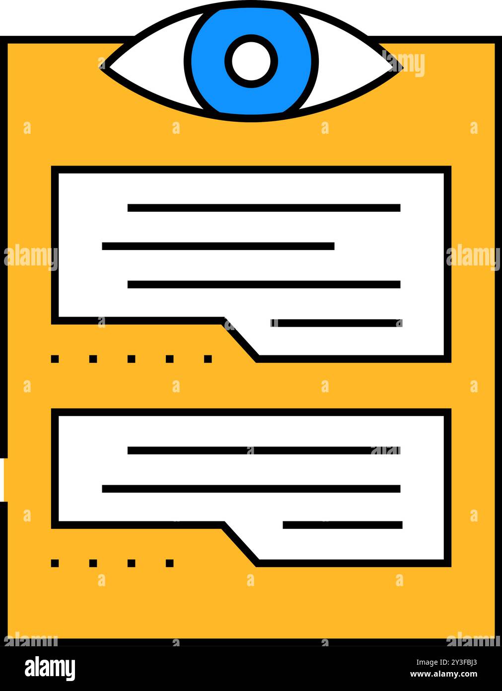visual feedback ux ui design icon color illustration Stock Vector Image ...