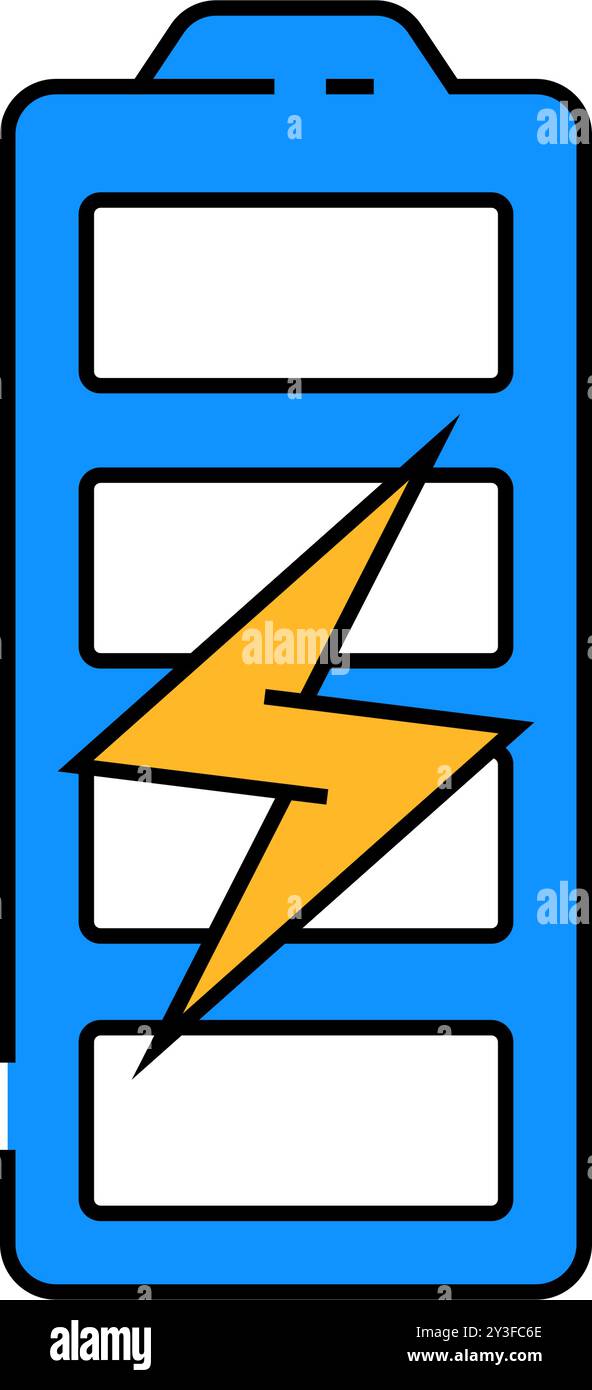 pre charged label product caution icon color illustration Stock Vector ...