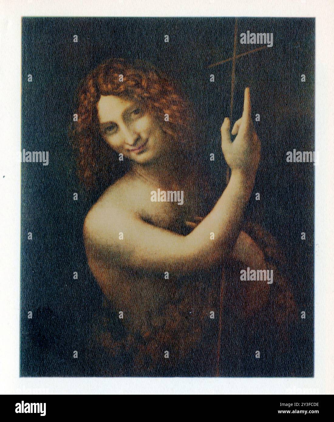 LEONARDO DA VINCI. Saint Jean-Baptiste. Bois. 69 cm X 57 cm. Vers 1509 ...