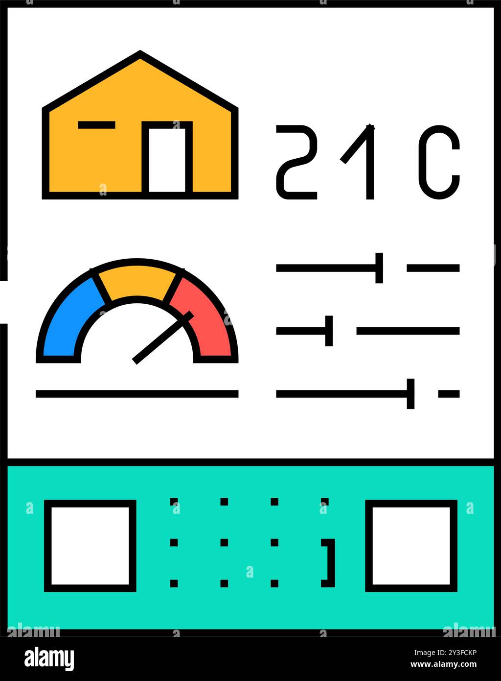 ventilation control icon color illustration Stock Vector Image & Art ...
