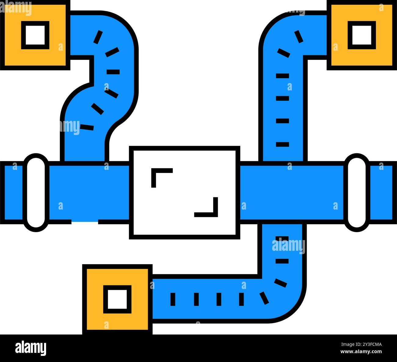 ductwork ventilation icon color illustration Stock Vector Image & Art ...