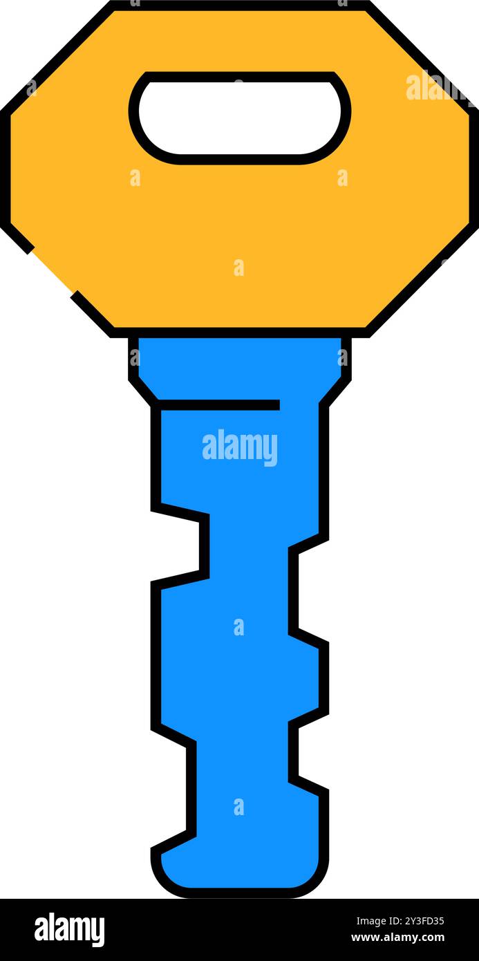 Watch key color icon Stock Vector Images - Alamy