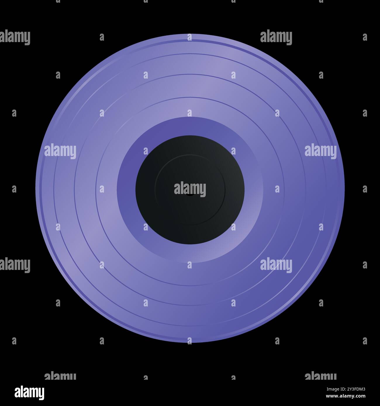Realistic purple vinyl record for gramophone. Music vinyl disk on black ...