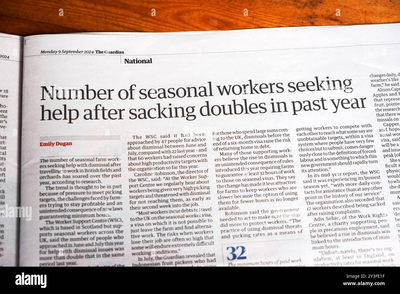 'Number of seasonal workers seeking help after sacking doubles in past ...