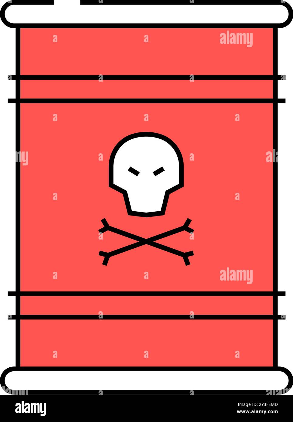 hazardous waste sorting icon color illustration Stock Vector Image ...