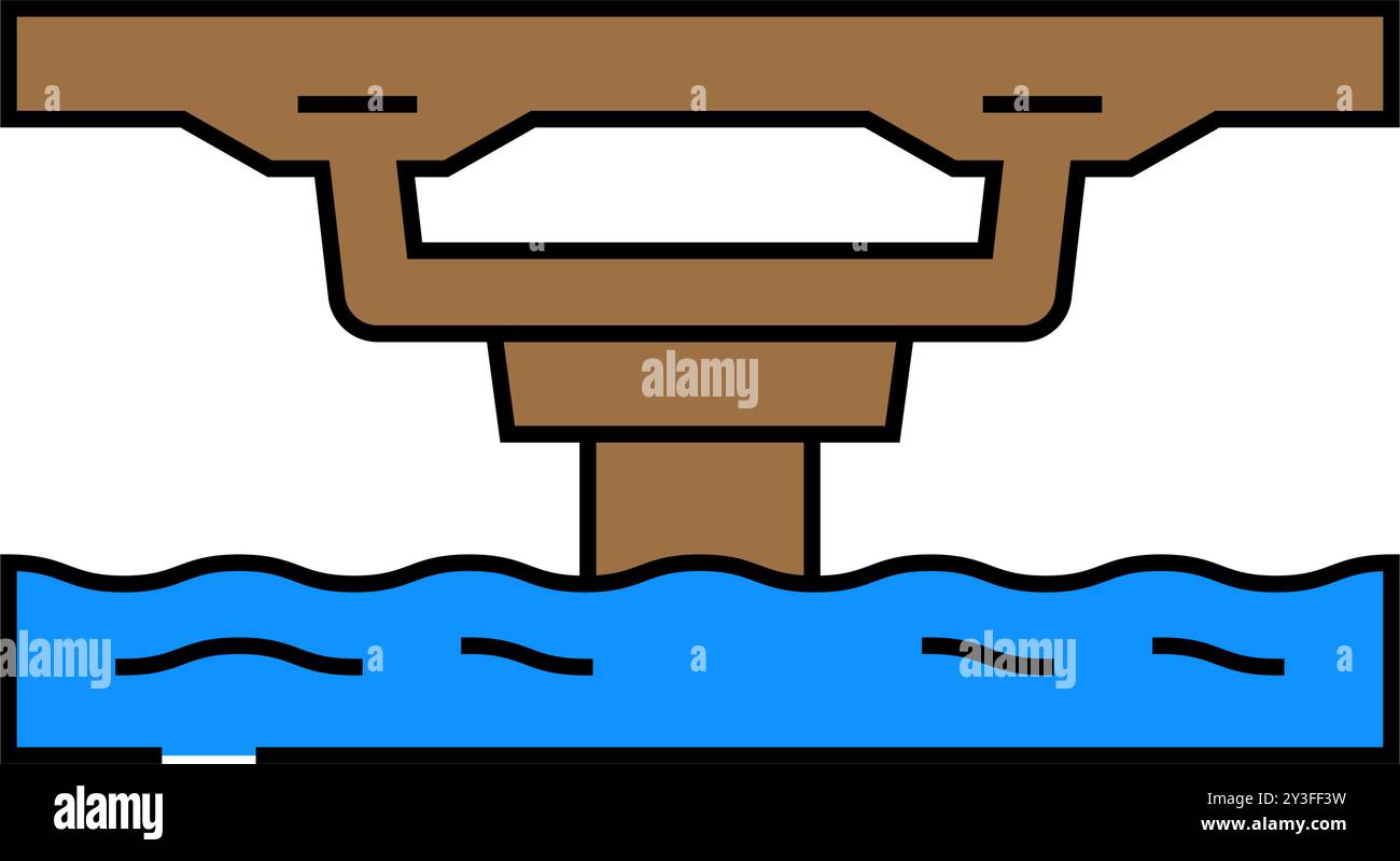 box girder bridge icon color illustration Stock Vector Image & Art - Alamy