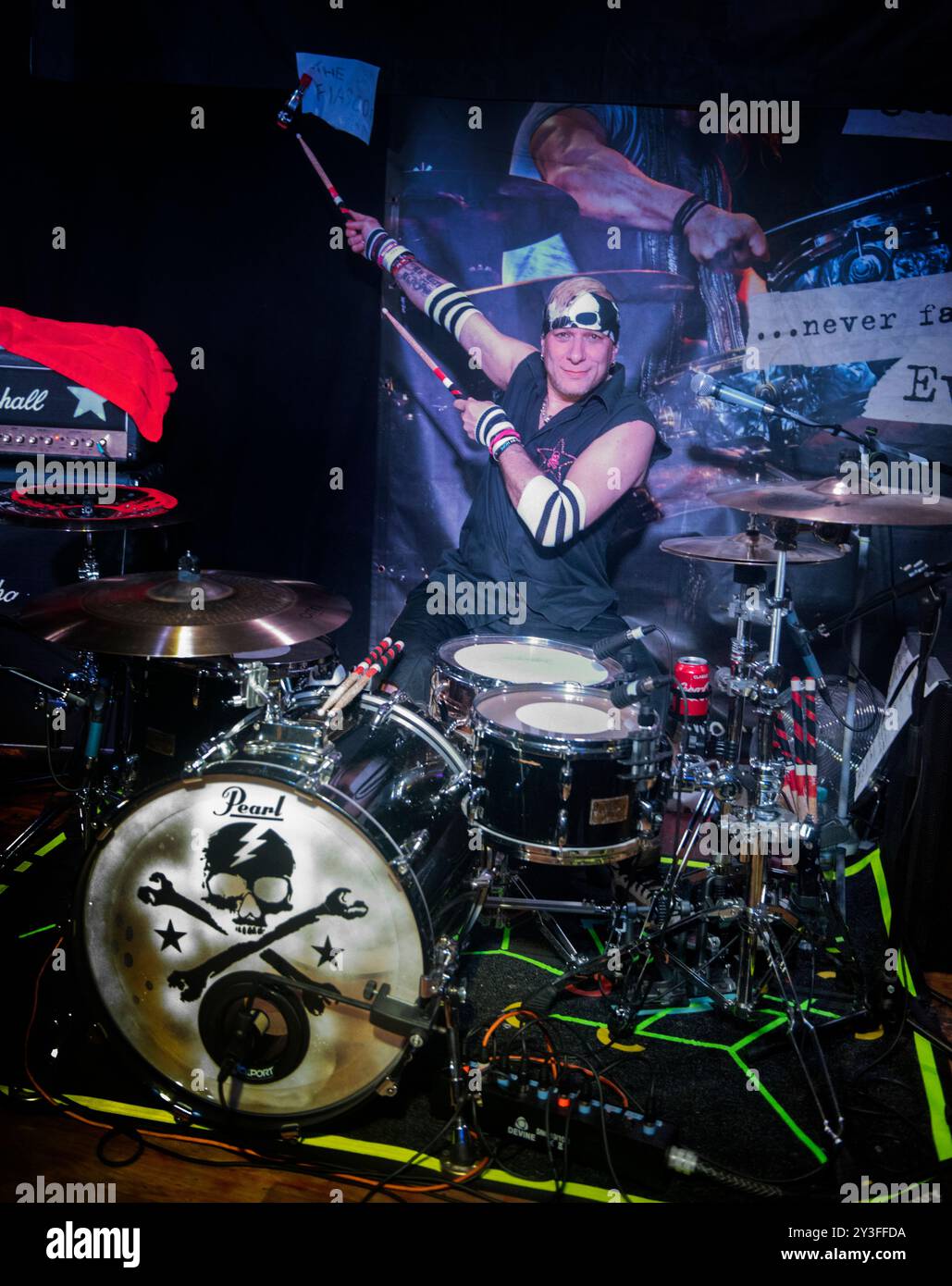 Robin Guy, UK Drummer - Rachel Stamp, The Fiascos, Sham 69 Stock Photo ...