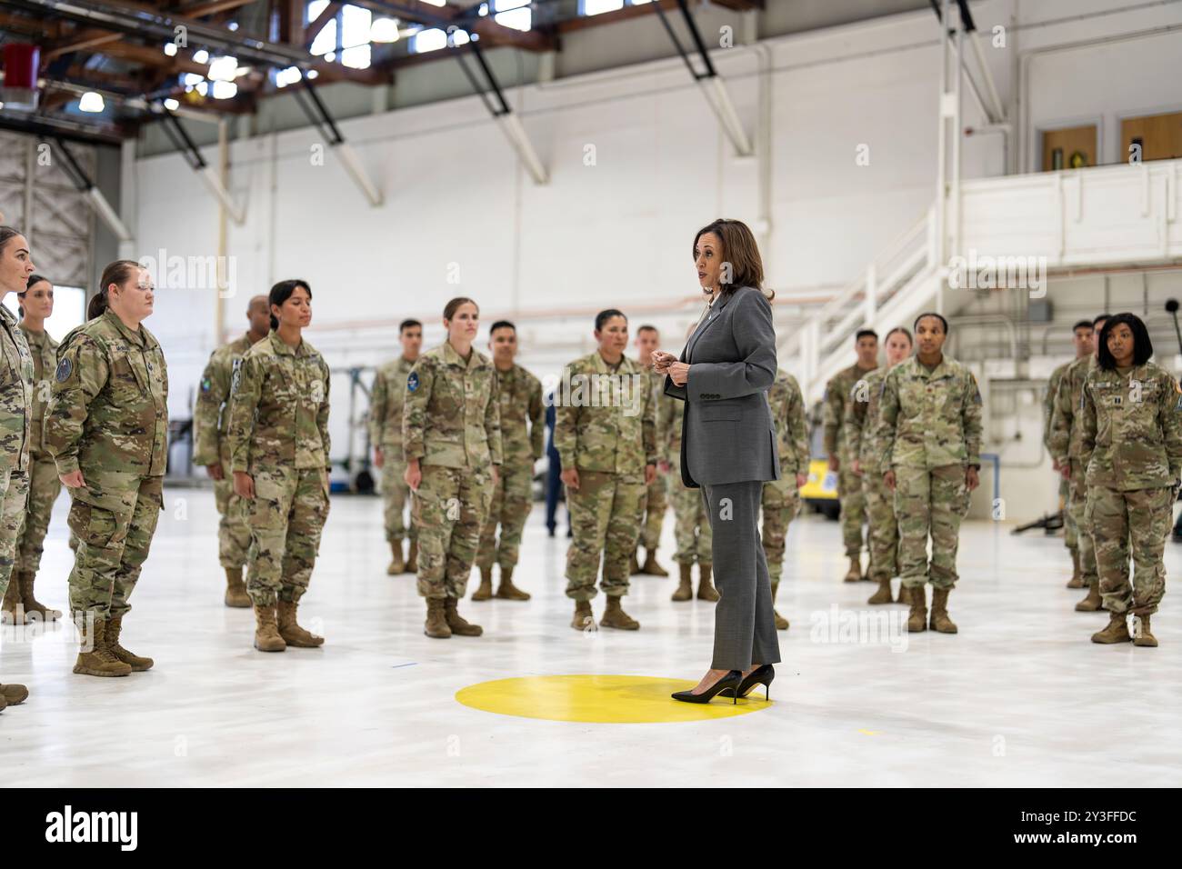 Vice President Kamala Harris greets U.S. Space Force Guardians at ...
