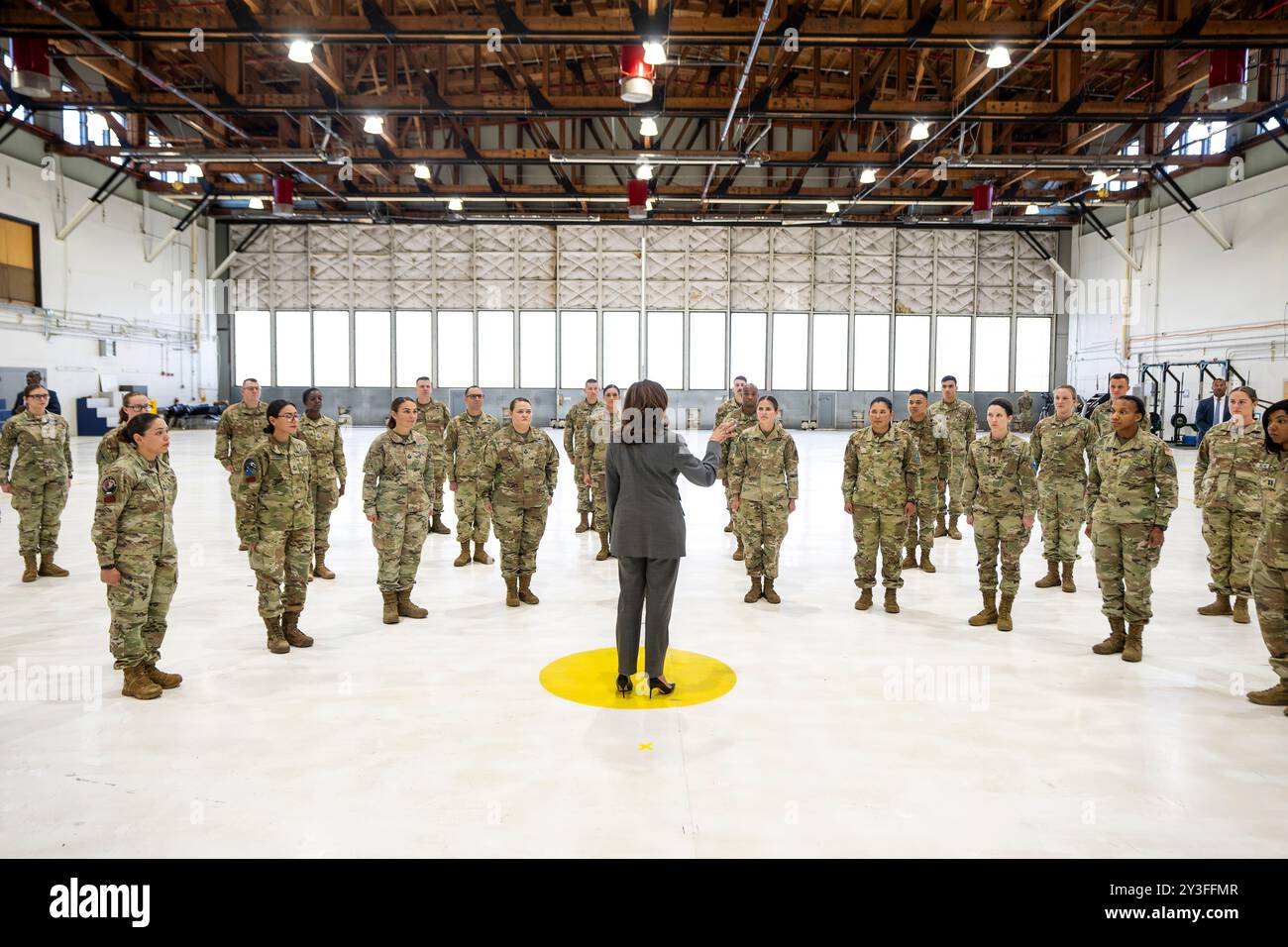 Vice President Kamala Harris greets U.S. Space Force Guardians at ...