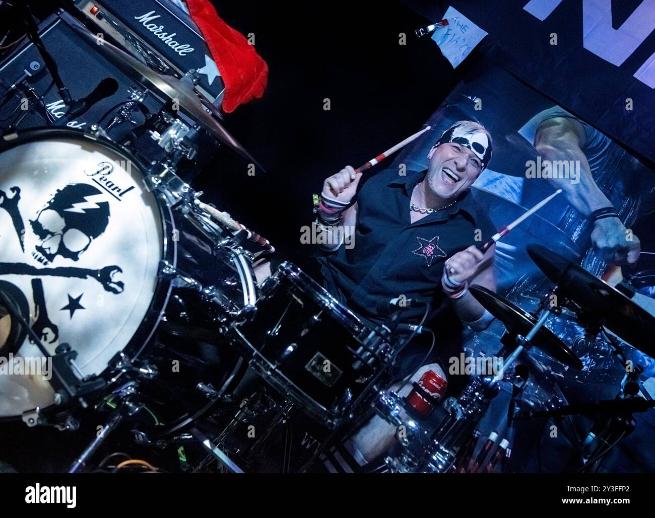 Robin Guy, UK Drummer - Rachel Stamp, The Fiascos, Sham 69 Stock Photo ...