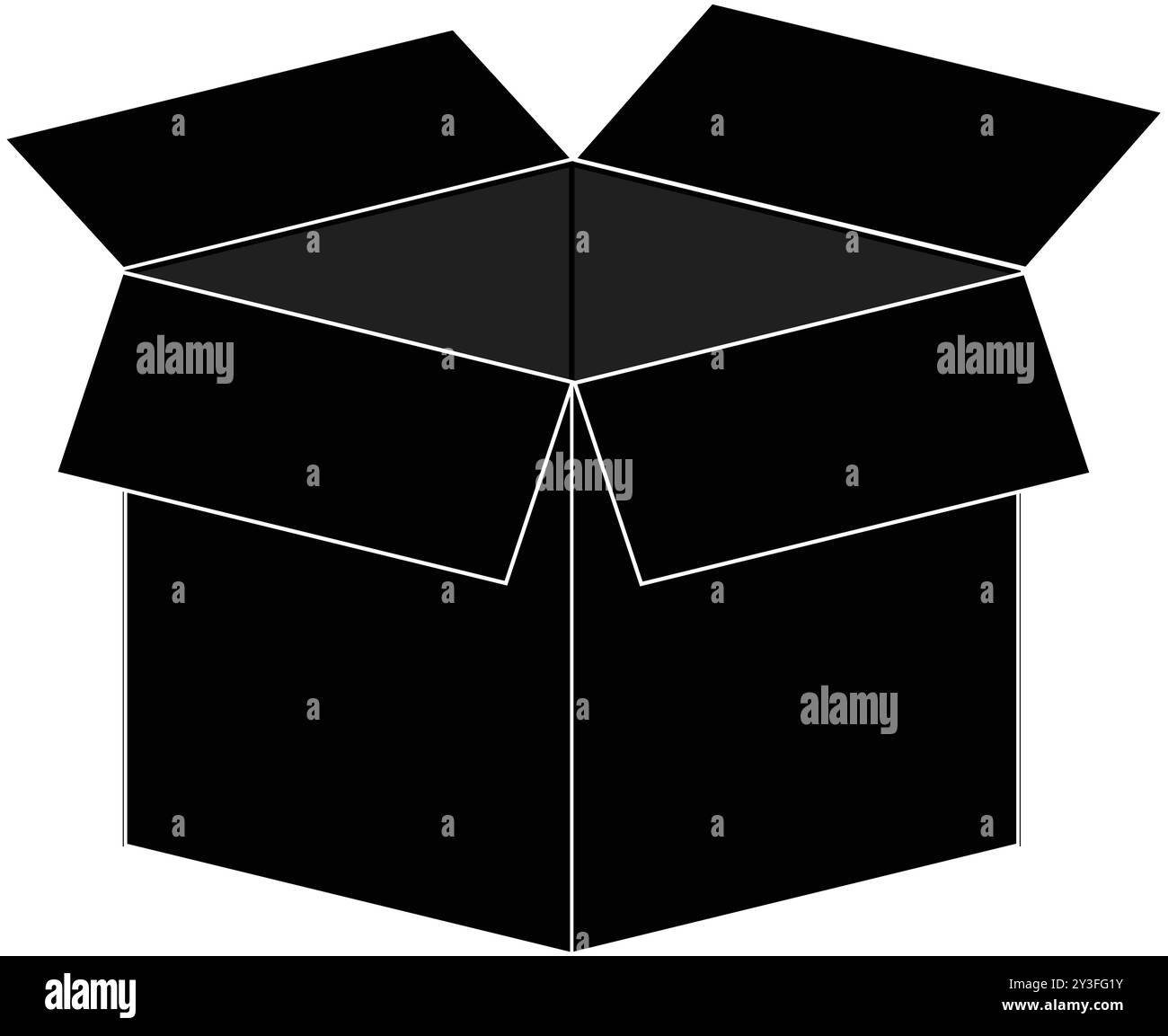 Cargo boxes in container Stock Vector Images - Alamy