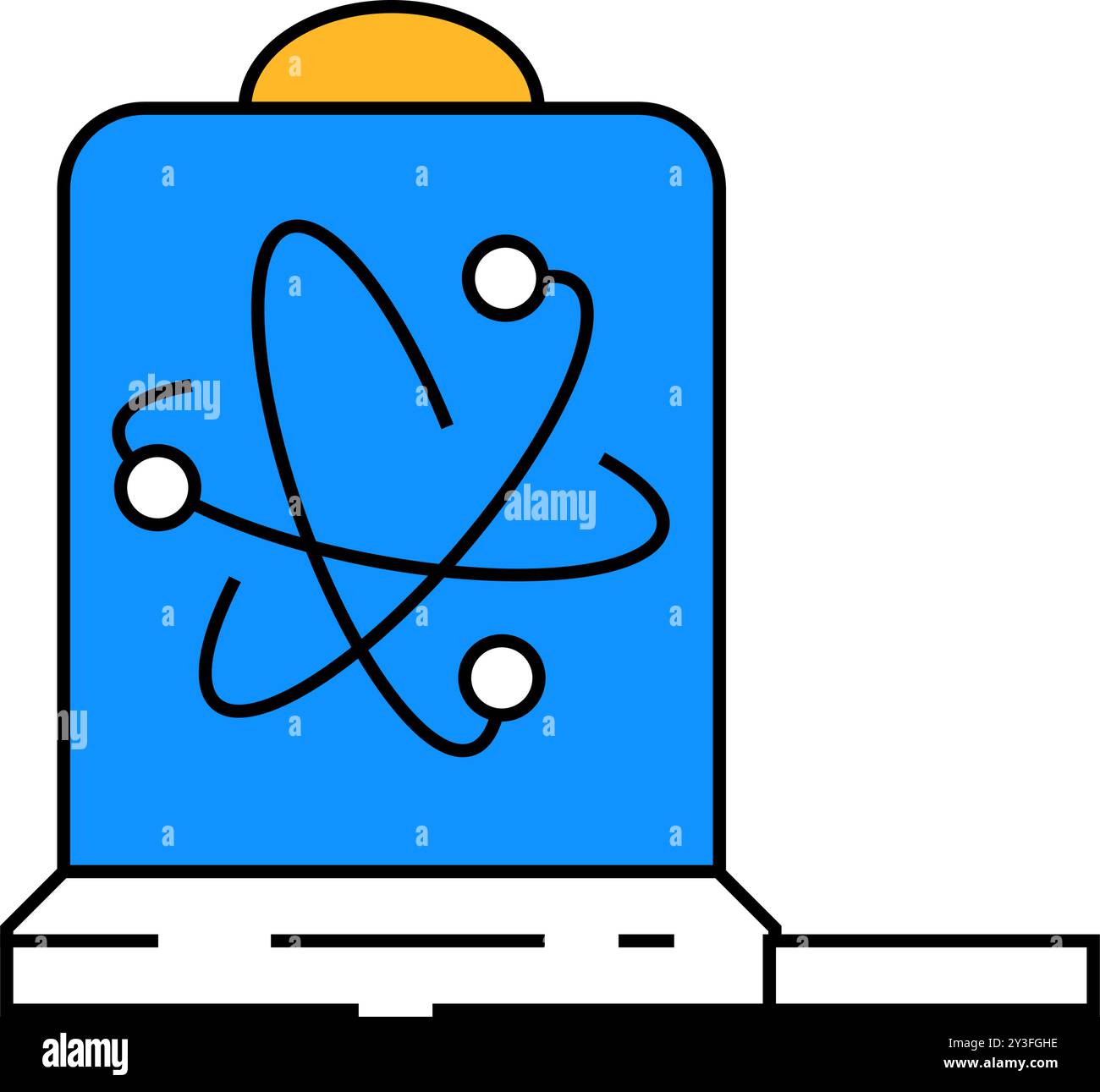 sensor quantum technology icon color illustration Stock Vector Image ...