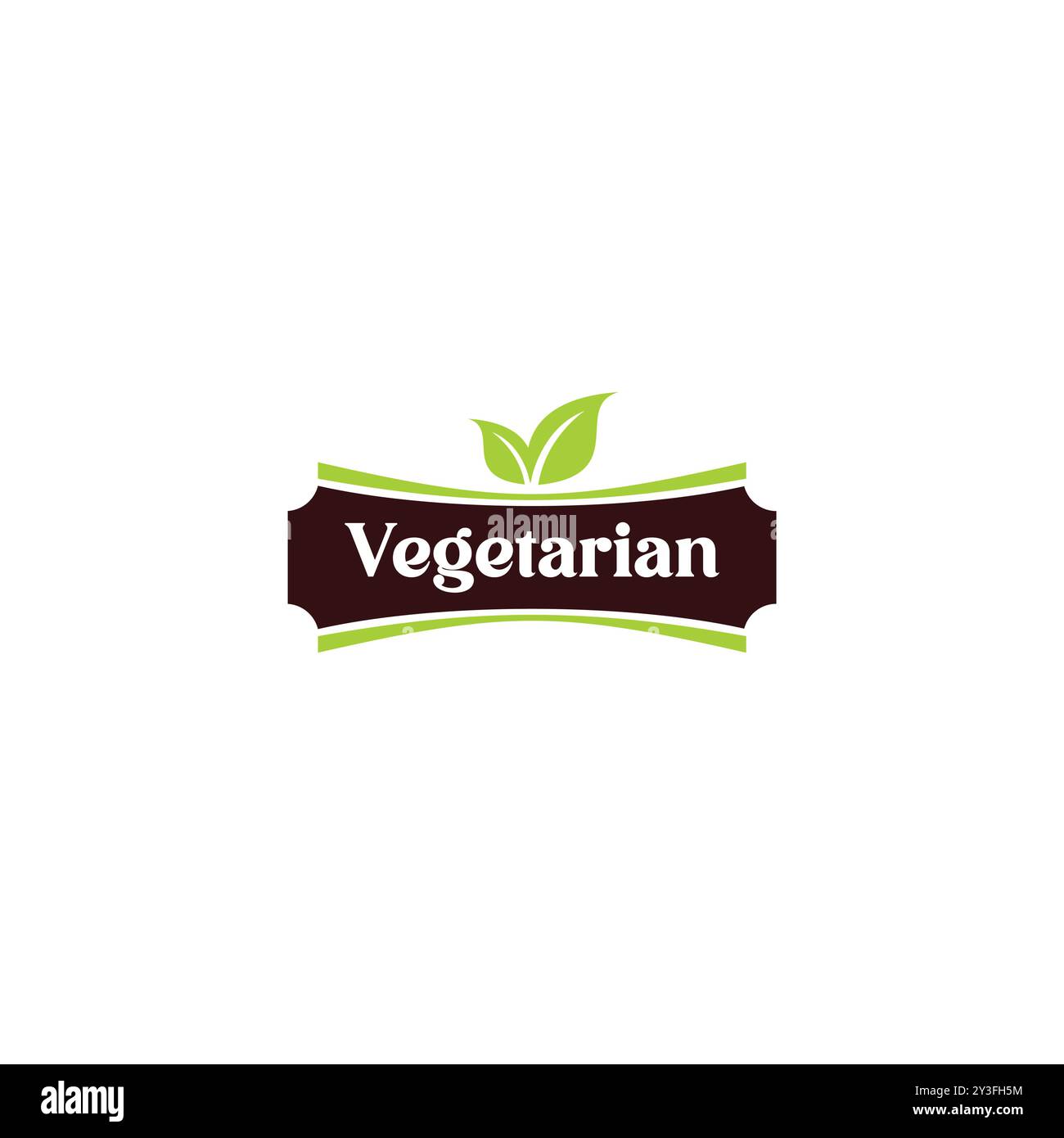 Vegetarian Food Label Vector. Vegan Vector Stock Vector Image & Art - Alamy