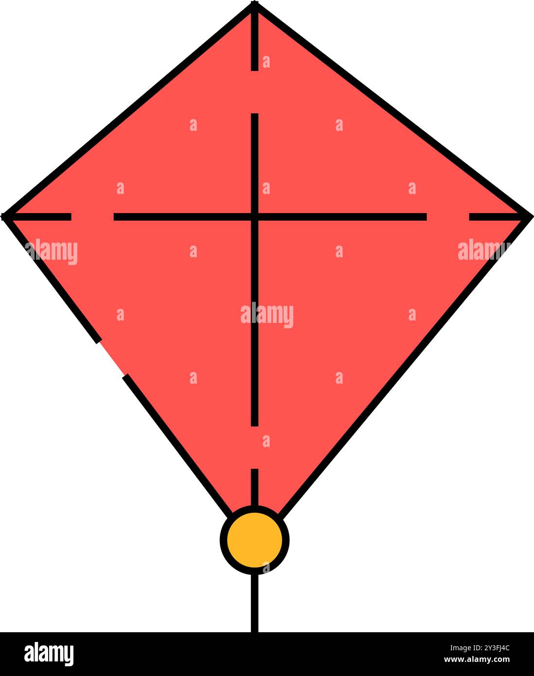 flying kite icon color illustration Stock Vector Image & Art - Alamy