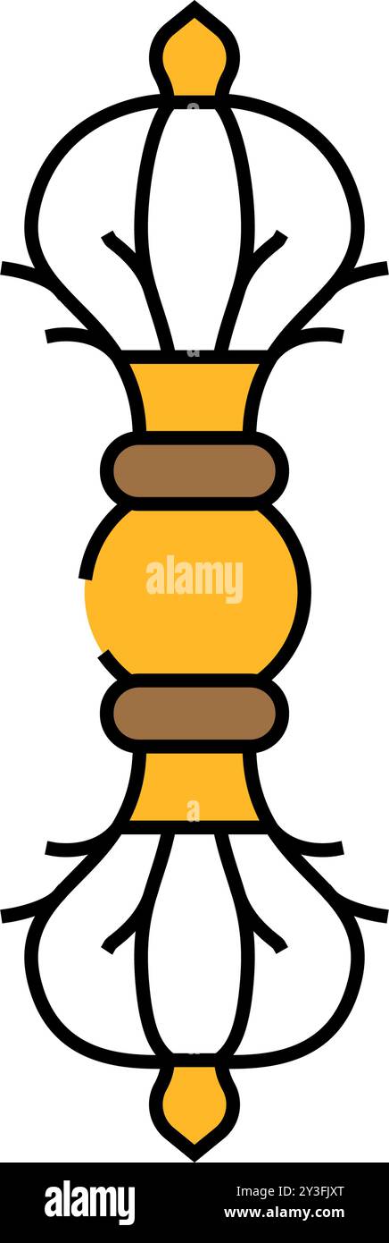 vajra dorje buddhism icon color illustration Stock Vector Image & Art ...