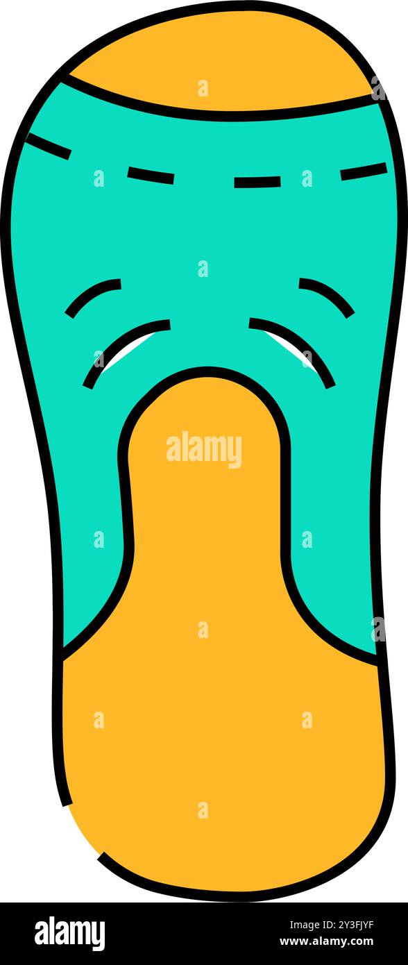 elegant slippers icon color illustration Stock Vector Image & Art - Alamy