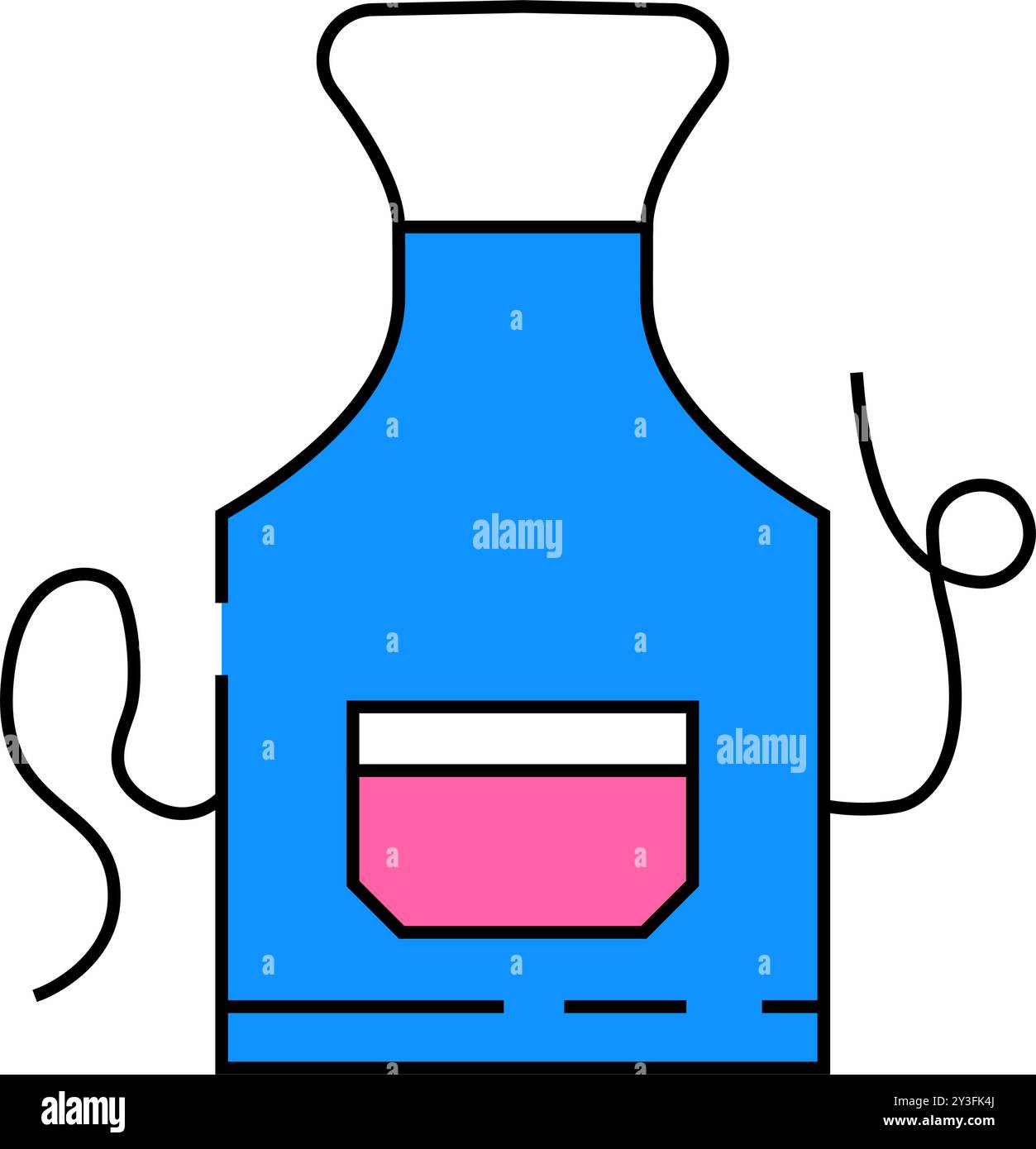 apron ppe protective equipment icon color illustration Stock Vector ...