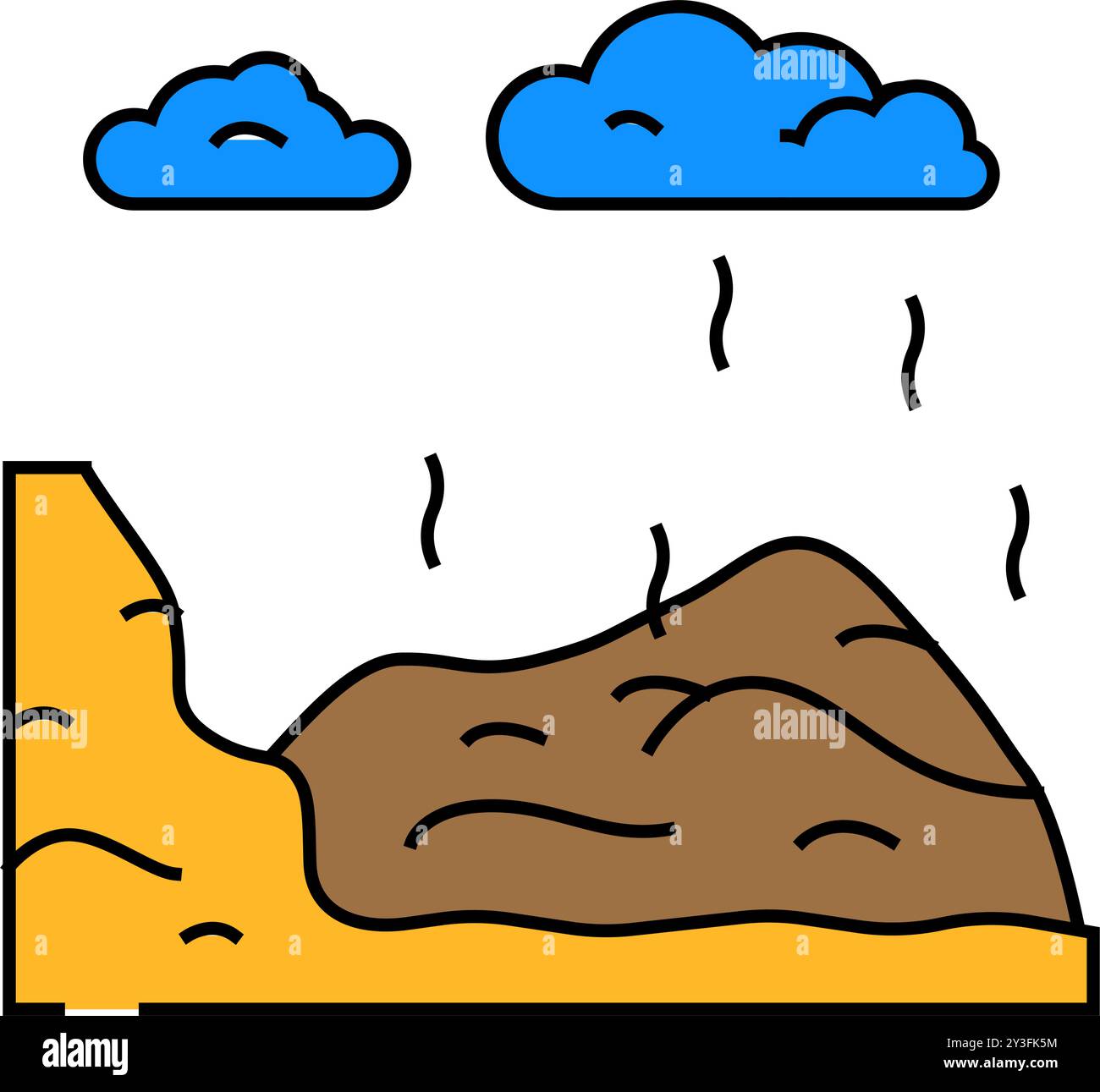 landfill waste sorting icon color illustration Stock Vector Image & Art ...