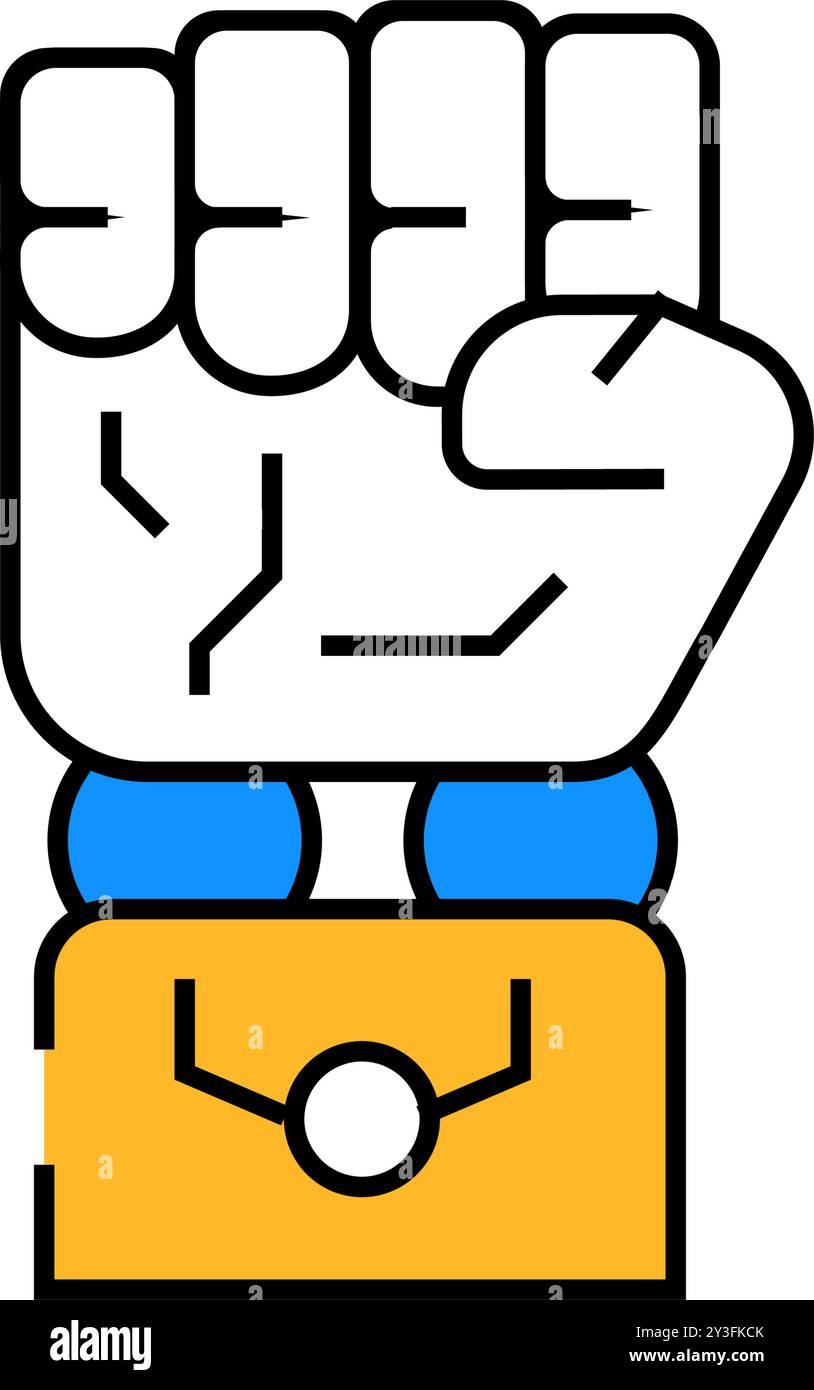 Robot hand fist Stock Vector Images - Alamy