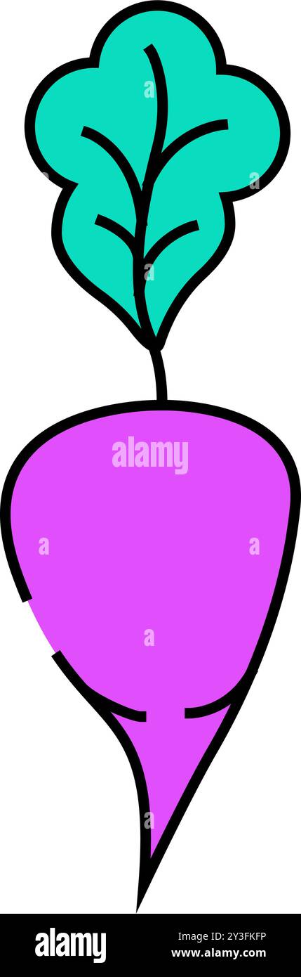 purple radish icon color illustration Stock Vector Image & Art - Alamy