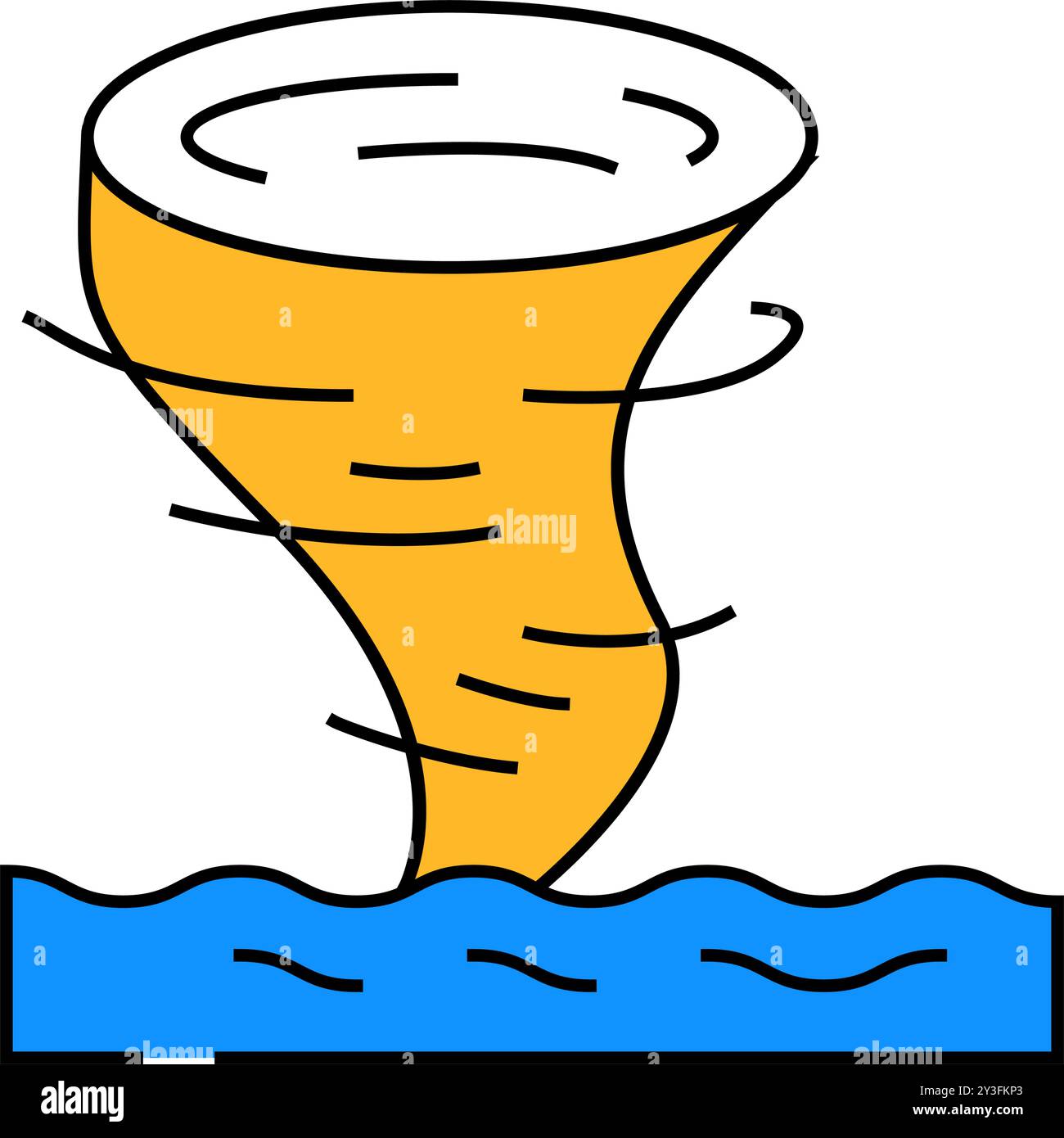 Hurricane Weather Icon Color Illustration Stock Vector Image Art Alamy