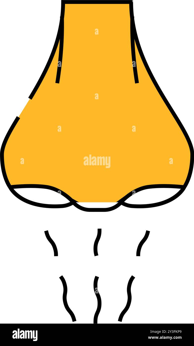 odor control product label caution icon color illustration Stock Vector ...