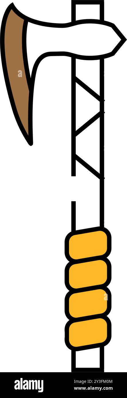 Viking axe weapon color hi-res stock photography and images - Alamy