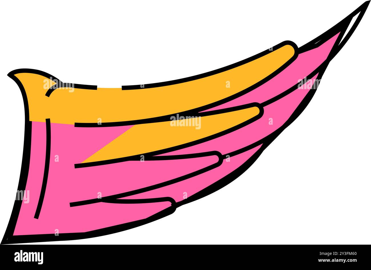 abstract wing icon color illustration Stock Vector Image & Art - Alamy