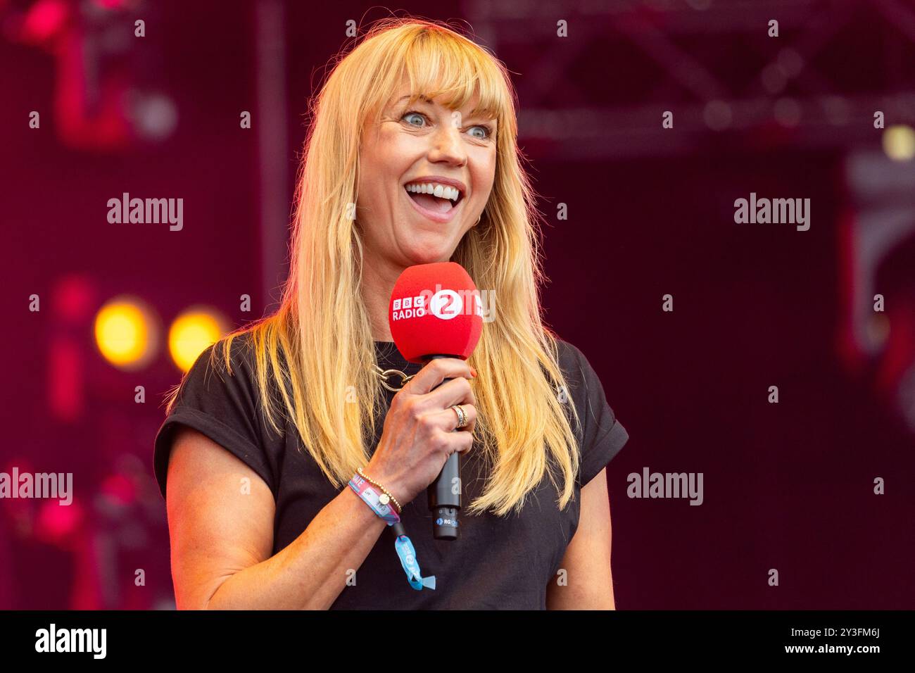 Broadcaster Sara Cox presents at the BBC Radio 2 in the Park, Preston ...