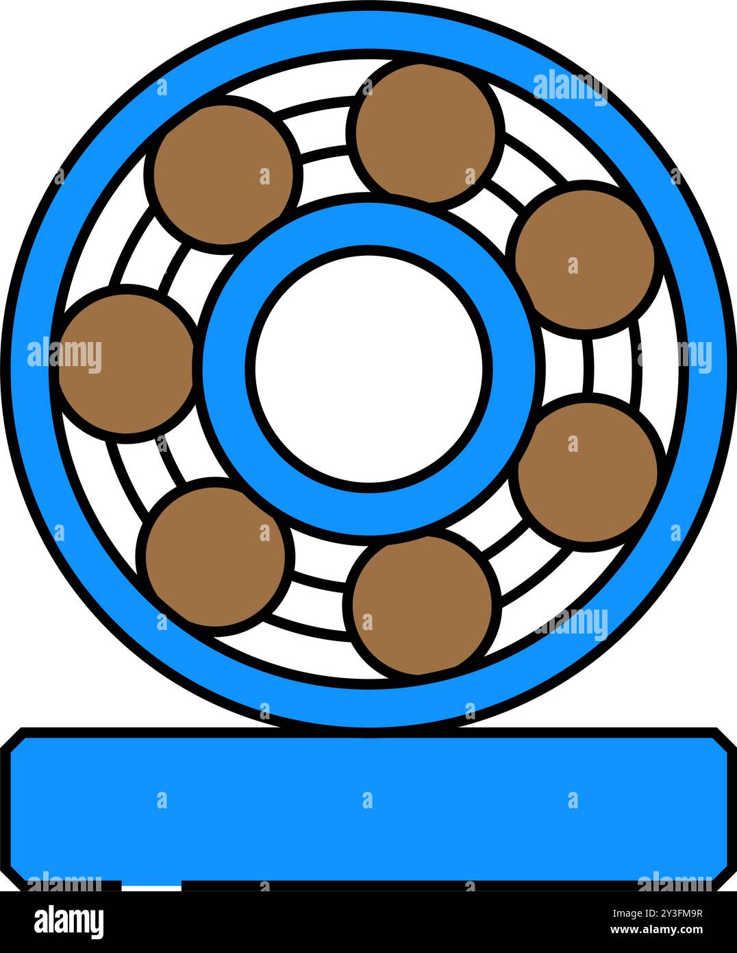 bearings skate sport icon color illustration Stock Vector Image & Art ...
