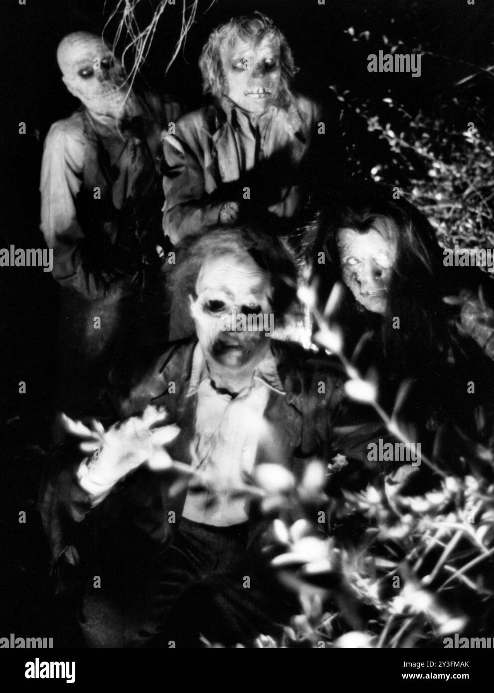 Group of ghouls, on-set of the film, "Return of the Living Dead", photo ...