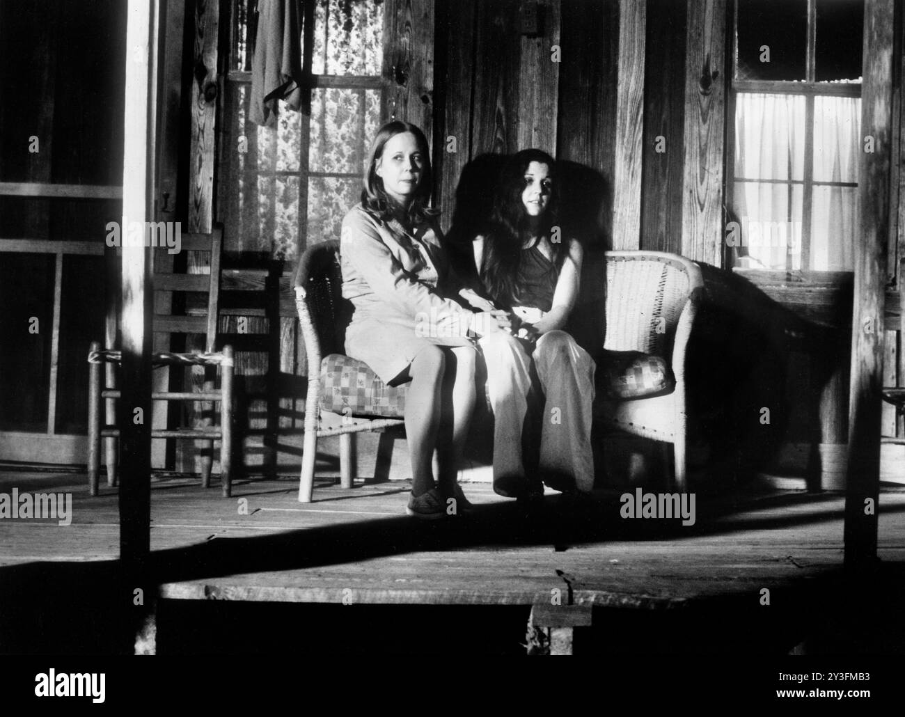 Ann Stafford, Norma Moore, on-set of the film, "Scum Of The Earth ...