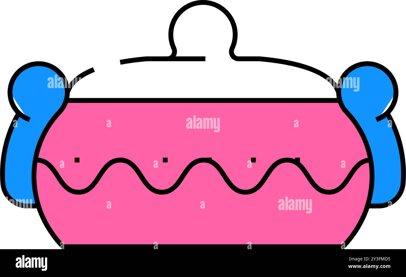 pottery clay crockery icon color illustration Stock Vector Image & Art ...