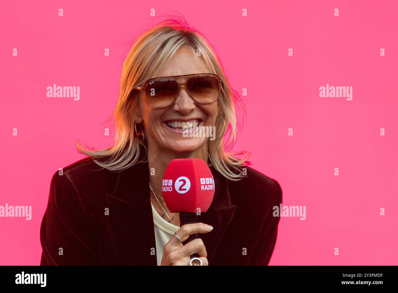 BBC presenter Jo Whiley at BBC Radio 2 in the Park 2024, Preston Stock ...