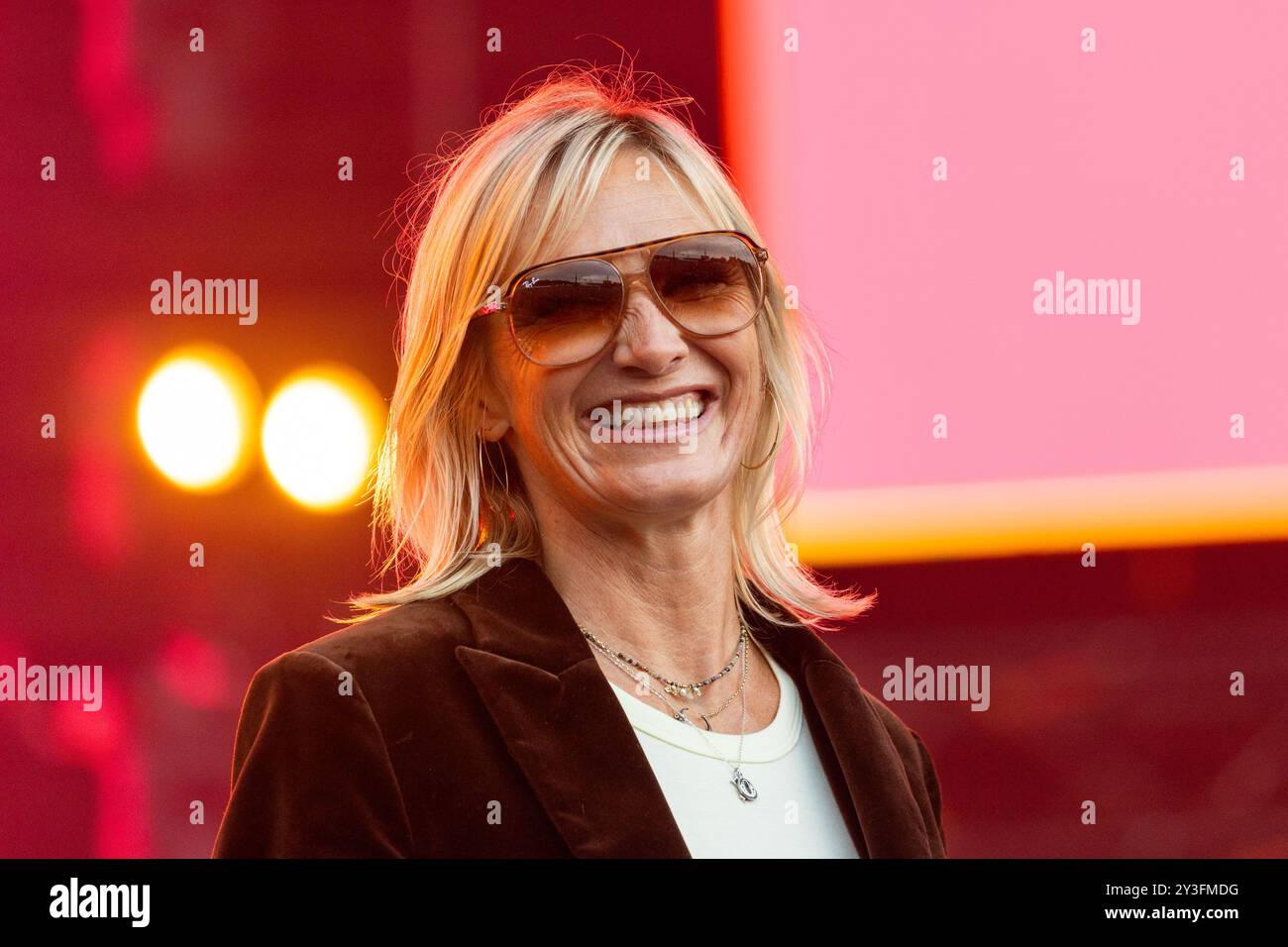 BBC presenter Jo Whiley at BBC Radio 2 in the Park 2024, Preston Stock ...