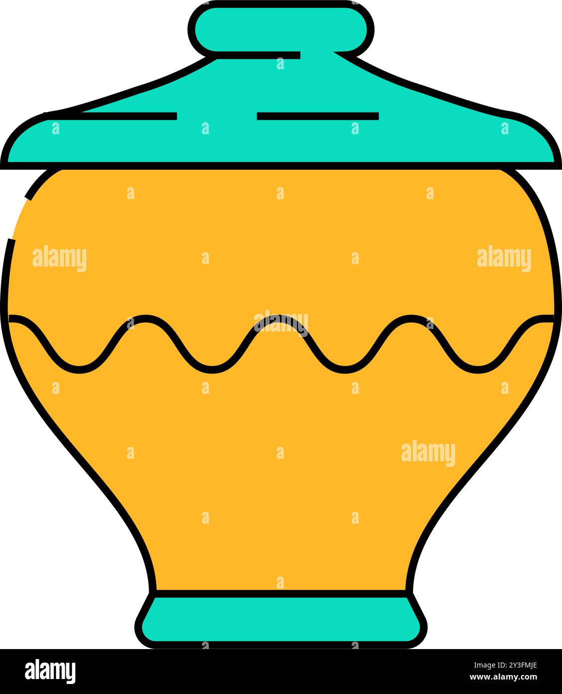 Natural clay crockery color Stock Vector Images - Alamy