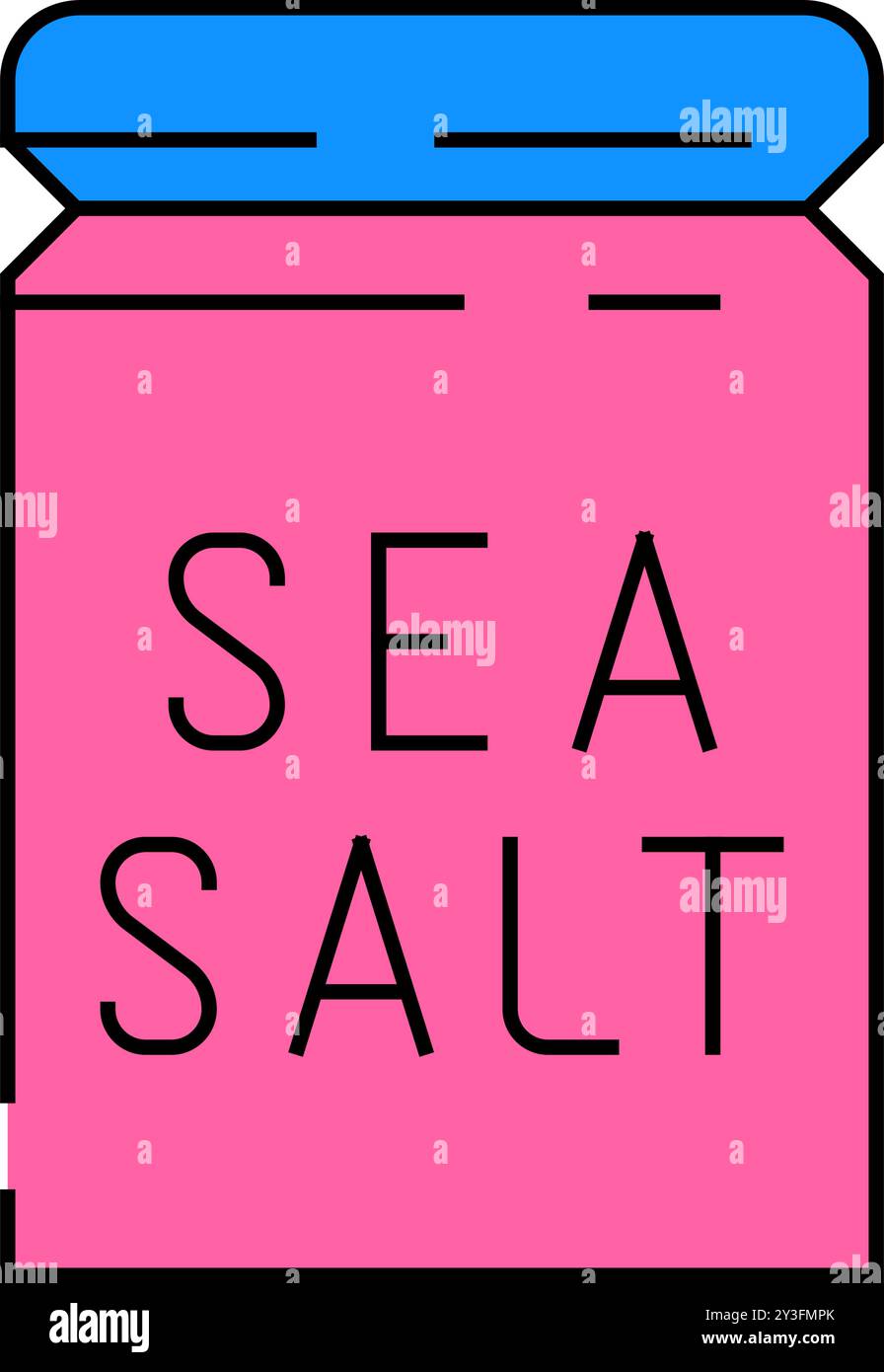 sea salt icon color illustration Stock Vector Image & Art - Alamy
