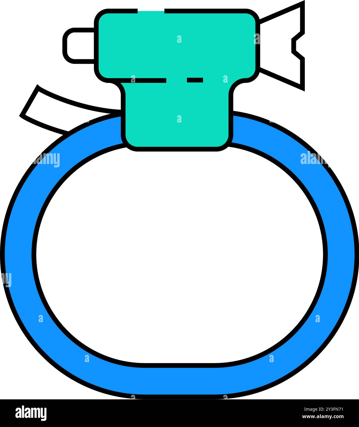 hose clamp icon color illustration Stock Vector Image & Art - Alamy