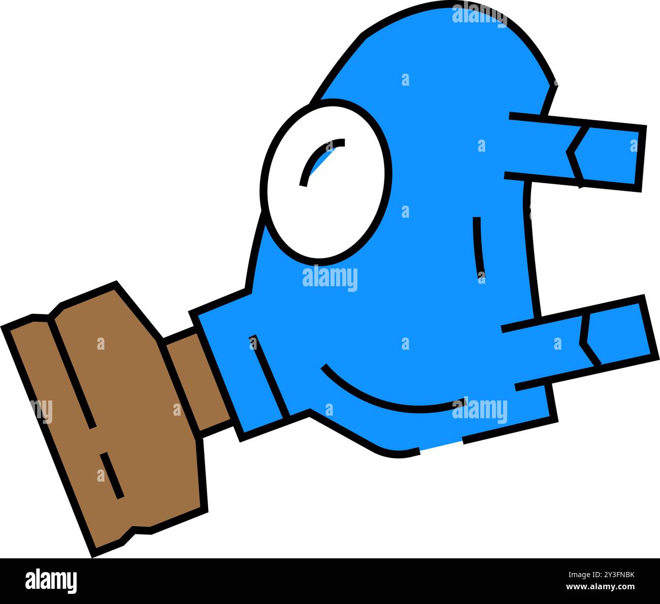 full face respirator ppe protective equipment icon color illustration ...