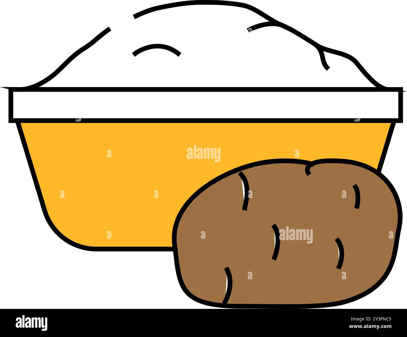 starch potato icon color illustration Stock Vector Image & Art - Alamy