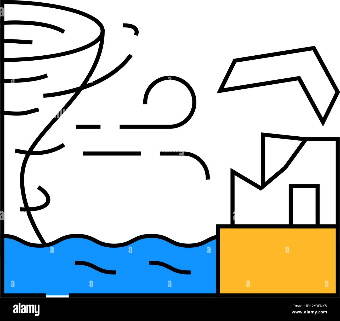 typhoon weather icon color illustration Stock Vector Image & Art - Alamy