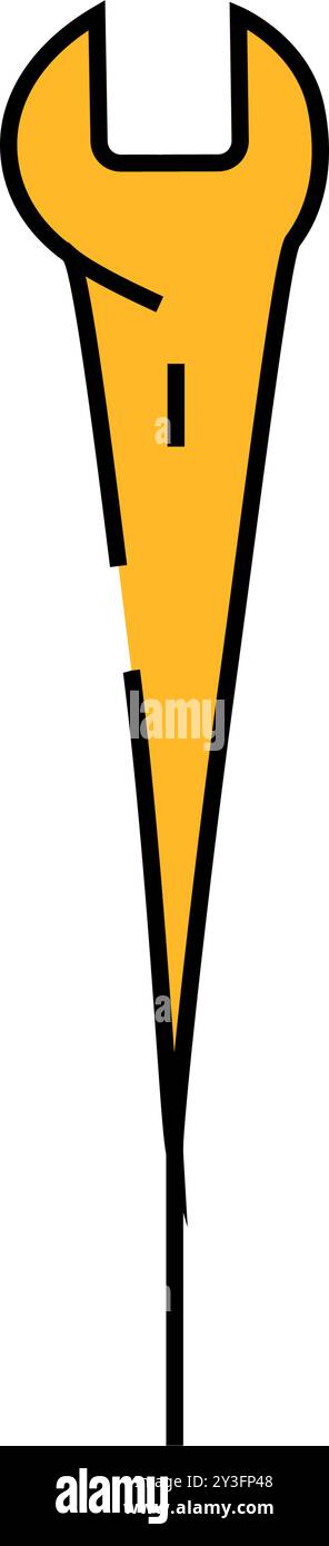 spud wrench icon color illustration Stock Vector Image & Art - Alamy