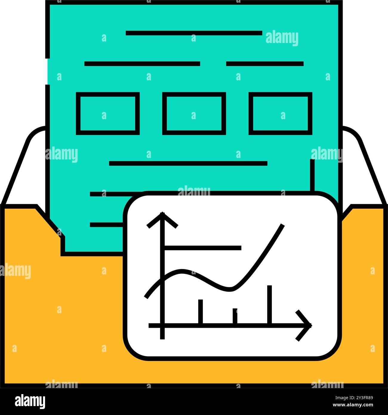 track email campaigns icon color illustration Stock Vector Image & Art ...