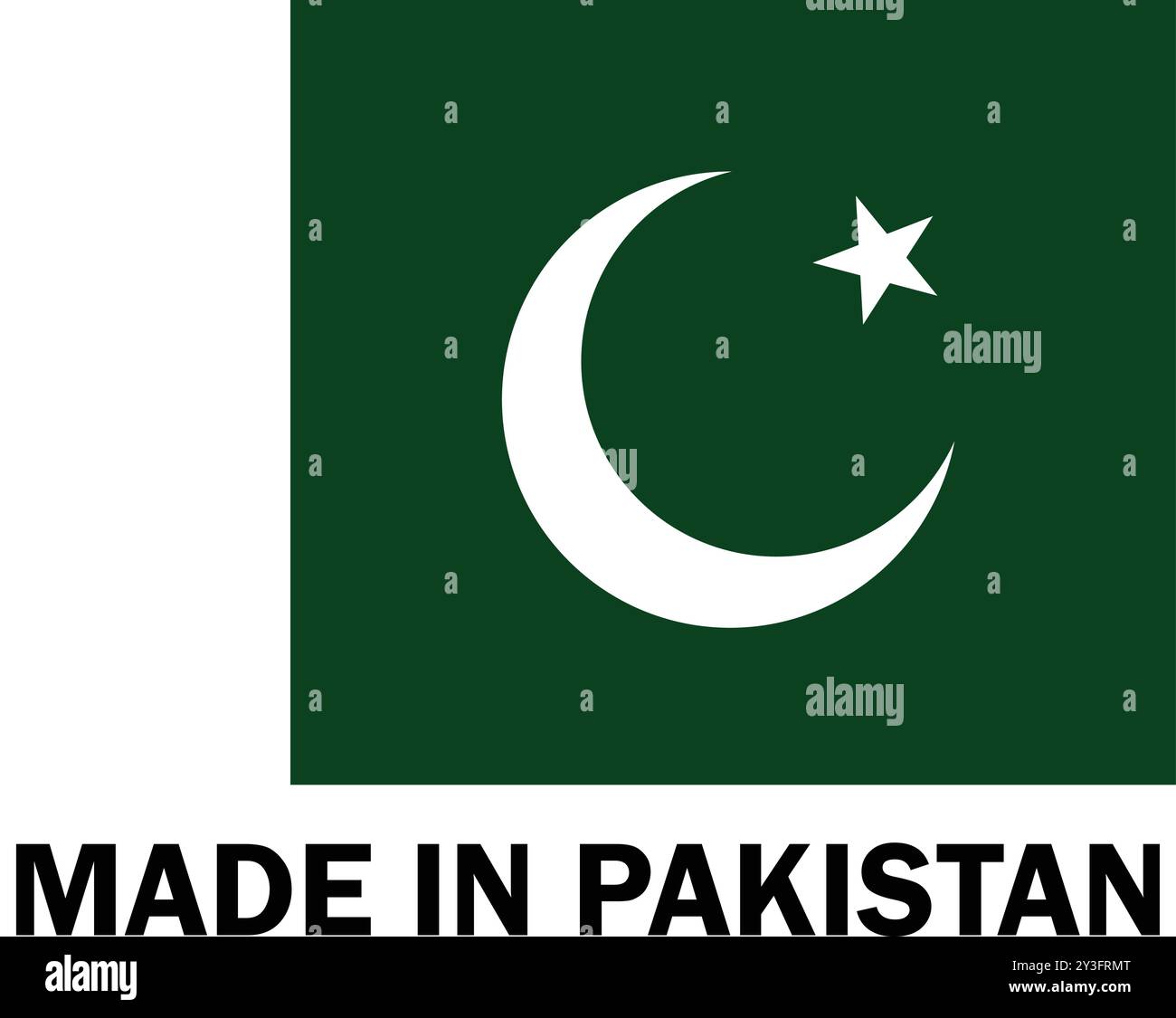 Made in Pakistan, Make in Pakistan, Manufacture sign, product icon ...