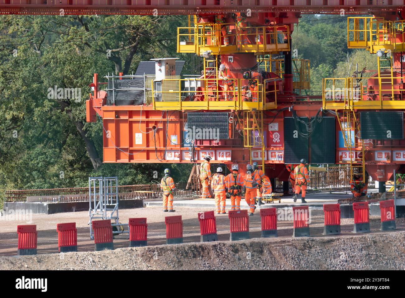 Harefield, UK. 13th September, 2024. Dominique the HS2 Launching Girder ...