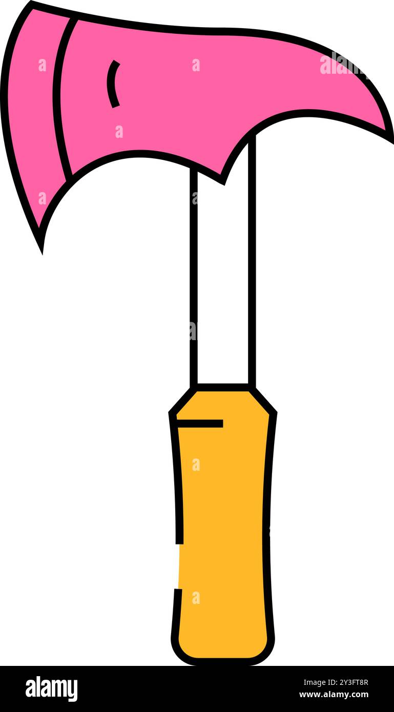 hunter axe tool icon color illustration Stock Vector Image & Art - Alamy