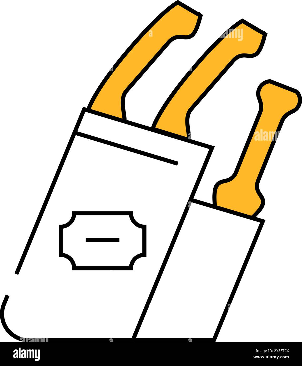 Sharp knives professional chef Stock Vector Images - Alamy